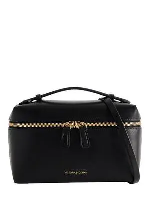 Victoria Beckham Vanity Crossbody Leather Bag - Black