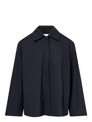 Stylein Pinstripe Woven Shirt - Navy Pinstripe