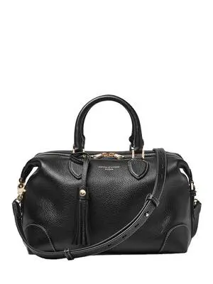 ASPINAL OF LONDON Hudson Bag In Milled Pebble - Black