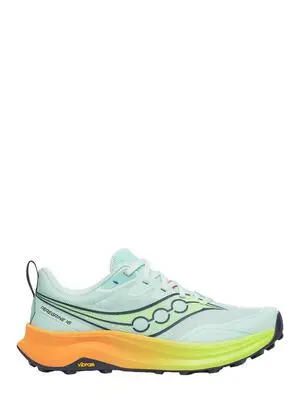 Saucony Peregrine 16 Trail Shoe Aqua/citron