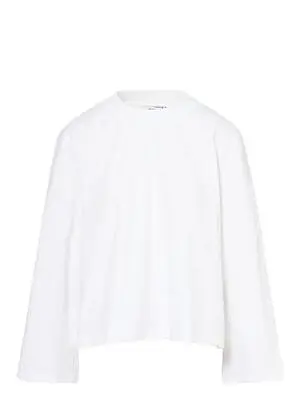 Stylein Joyce Long-sleeve Cotton-jersey Top - White