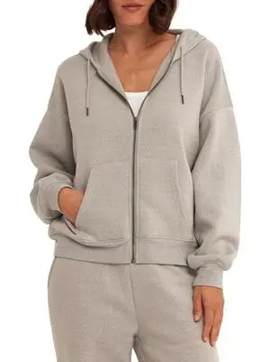 THREADS 4 THOUGHT Corissa Oversized Fleece Hoodie - Light Heather Grey