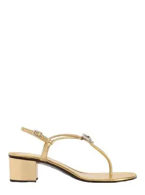 GIUSEPPE ZANOTTI Maeeve 40 Thong Sandals - Gold