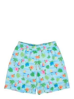 FLORENCE EISEMAN Tropical Print Swim Trunk - Multi