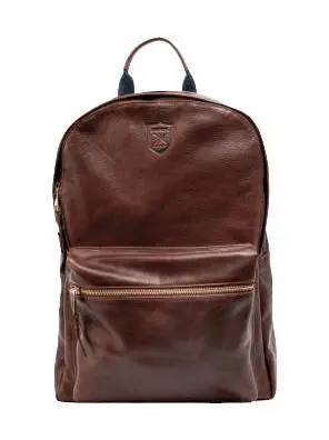 SABANDIJA Leather Backpack - Tobacco