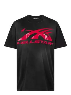 HELLSTAR Sport Logo Gel Red T-shirt - Black