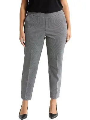 LIVERPOOL Kayla Check Pull-On Trousers