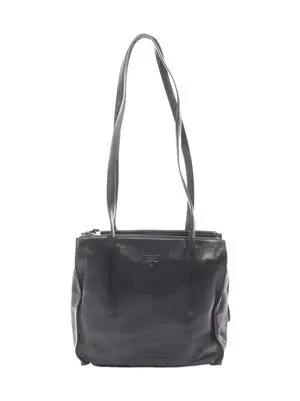Prada 2000s Nappa Leather Shoulder Bag - Black