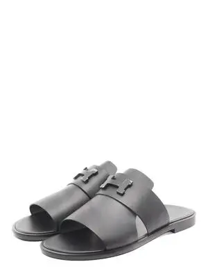 Hermès 2020s Arles Flat Sandals - Black