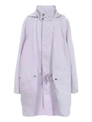 Hermès Drawstring Hooded Coat - Purple