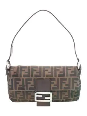 FENDI 2010s Mamma Canvas Shoulder Bag