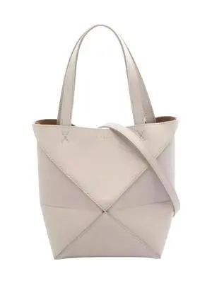 Loewe 2020s Mini Puzzle Fold Shoulder Bag - Neutrals