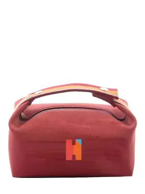Hermès 20s Canvas Handle Handbag - Orange