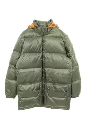 Prada 2000s Logo-plaque Down Jacket - Green