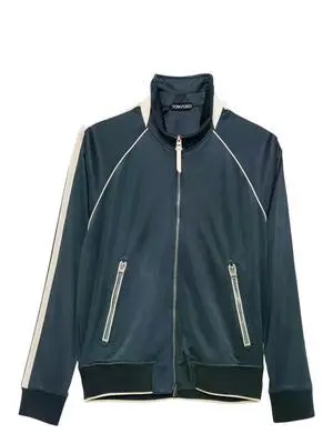 TOM FORD Side-strap Zipped Jacket - Blue
