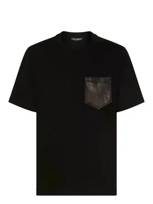 Dolce & Gabbana Logo-stamp Cotton T-shirt - Black
