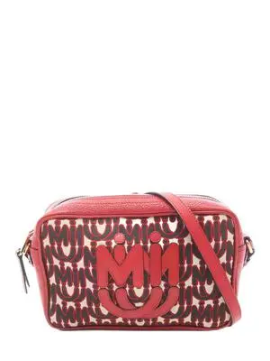 Miu Miu 2010 Leather Crossbody Bag - Red