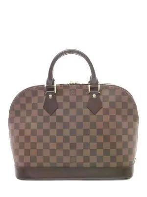 LOUIS VUITTON 2004 Alma Damier Ebene Handbag - Brown