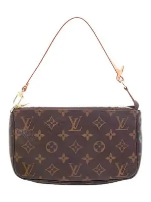 LOUIS VUITTON Monogram Pochette Shoulder Bag - Brown