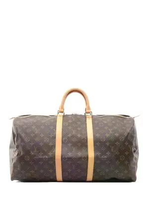 LOUIS VUITTON 2006 Keepall 55 Monogram Luggage Bag - Brown