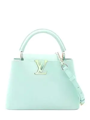 LOUIS VUITTON 2021 Capucines Bb Taurillon-leather Handbag - Blue