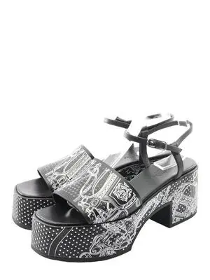 Hermès 10s Kervera Platform Sandals - Black