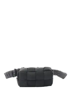 Bottega Veneta 2010s Padded Cassette Belt Bag - Black