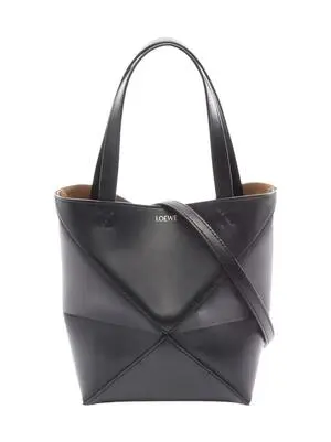 Loewe Mini Puzzle Tote Bag - Black