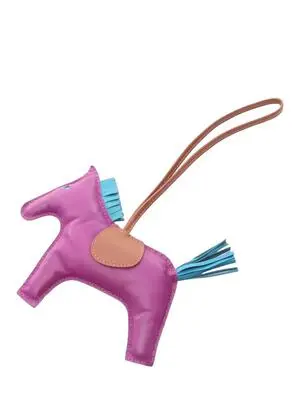 Hermès 2010s Gm Rodeo Horse Bag Charm - Purple