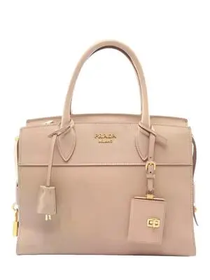 Prada Esplanade Saffiano Leather Tote - Neutrals