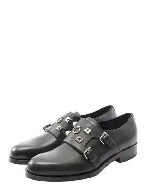 Hermès 2020s Studded Monk Shoes - Black