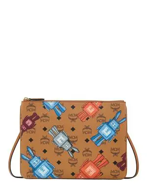 Mcm Aren Crossbody Pouch - Cognac
