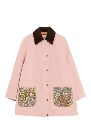 Valentino Garavani Cotton-linen Denim Jacket - Pink