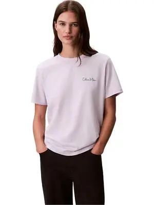 Calvin Klein Calvin Klein Small Script Logo Classic T-Shirt Frosty Lilac