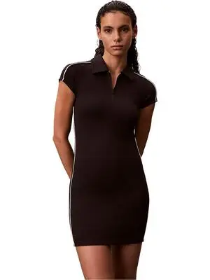 Calvin Klein Tech Knit Mini Dress - Black
