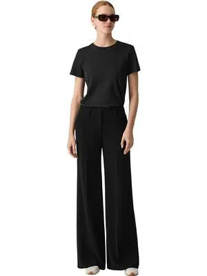 Theory Fluid Flare Pant - Black