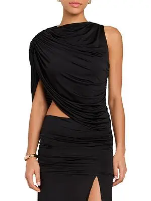 Amanda Uprichard Leo Top - Black