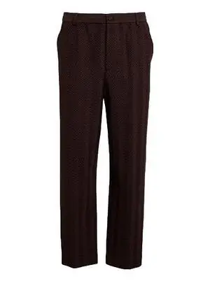 Missoni Jacquard-knit Jersey Tapered Pants - Brown