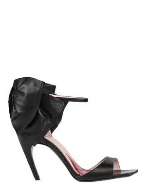 ROGER VIVIER Leather Sandals - Black