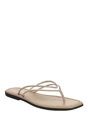 Veronica Beard Clea Flip Flop - Clear/sand