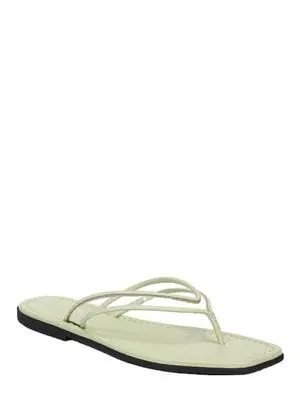 Veronica Beard Clea Flip Flop Clr/lt Pistachiogrn
