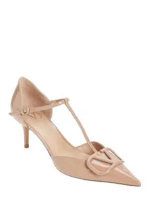 Valentino Garavani Vlogo T-strap D'orsay Pumps - Dusty Rose