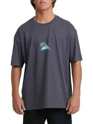BILLABONG Reach The Peak Adventure Division Cotton Graphic T-shirt - Graystone