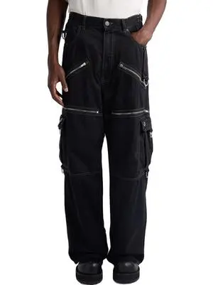 Balenciaga Cotton D-ring Cargo Pants - 1071 Lightweight Black