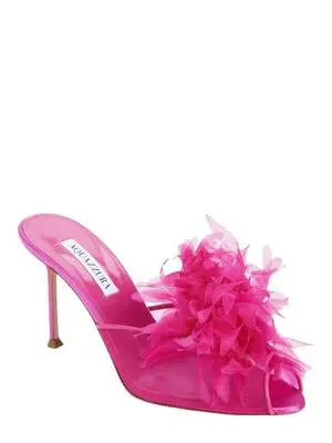 AQUAZZURA Pome Slide Sandal - Azalea Pink