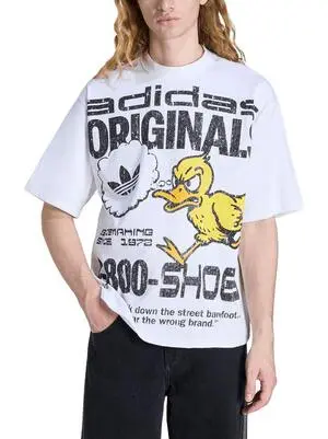 Adidas Duck Cotton Graphic T-shirt - White//