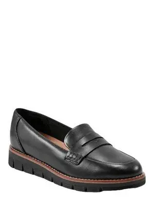 Easy Spirit Velia Penny Loafer - Black Smooth