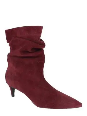 KENNETH COLE Marsha Bootie Burgundy Suede