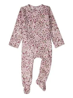 MINIMOI Florets Floral Footie - Pink