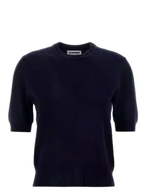 JIL SANDER Short-sleeve Knit Top - Blue